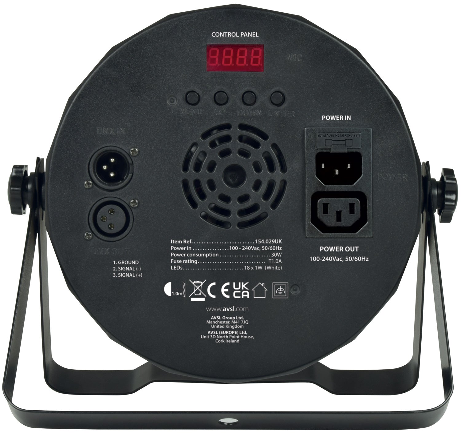 QTX PAR-100W - High Power White LED Plastic PAR Can - DJ SOS